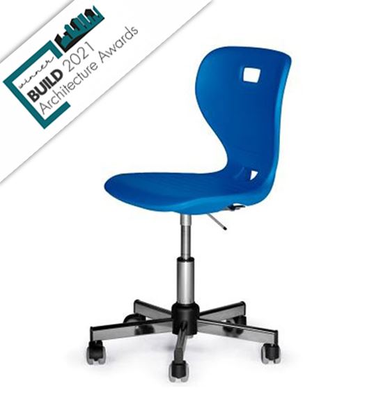 Ergostar drejestol m hjul - Elevstol m. højdejusterbart sæde | BOEL