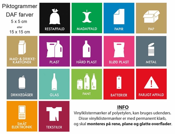 Affaldsskab m. 3 indkast til sortering af affald | BOEL