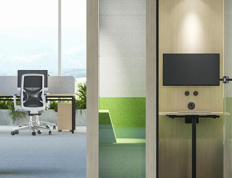 Mødeboks - Silent Room S, polster/polster akustik | BOEL