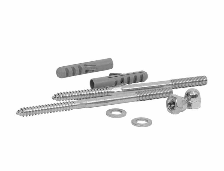 Knagerække m. indadvendte sikkerhedsknager, L60 | BOEL