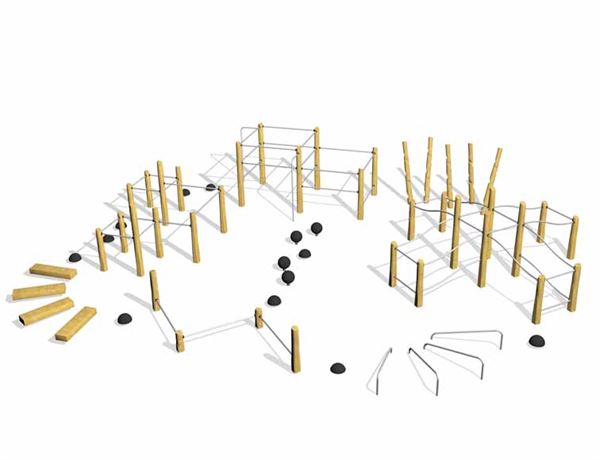 Stort Parkour miljø - Parkour bane i robinia | BOEL