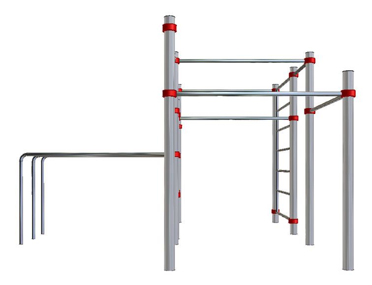 Parkour - barpark. Køb lille parkourbane til boligområdet